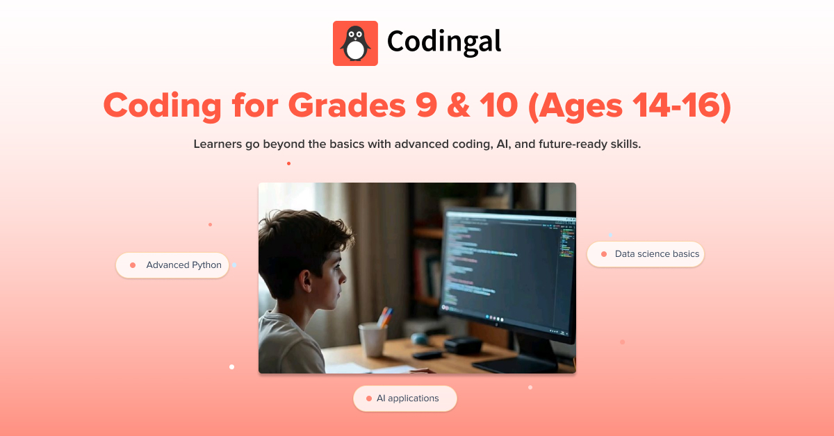 Online Coding Classes for Grades 9 & 10 (Ages 14-16) | LIVE 1-on-1 ...