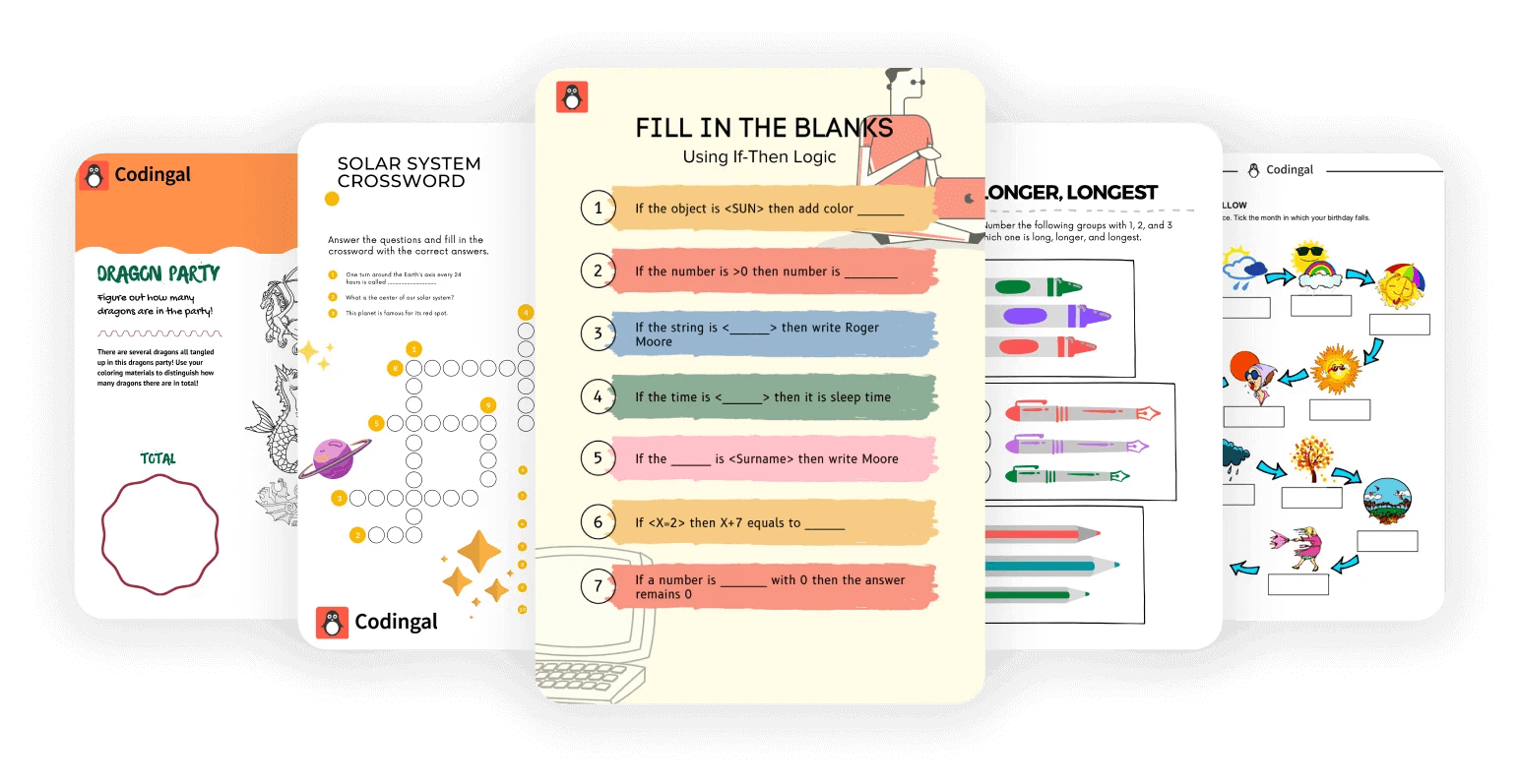 Coding Worksheets For Kids Fun Way To Learn Coding For Kids
