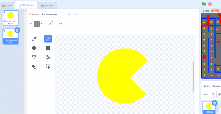 How to create Pac-Man game using Scratch | Codingal