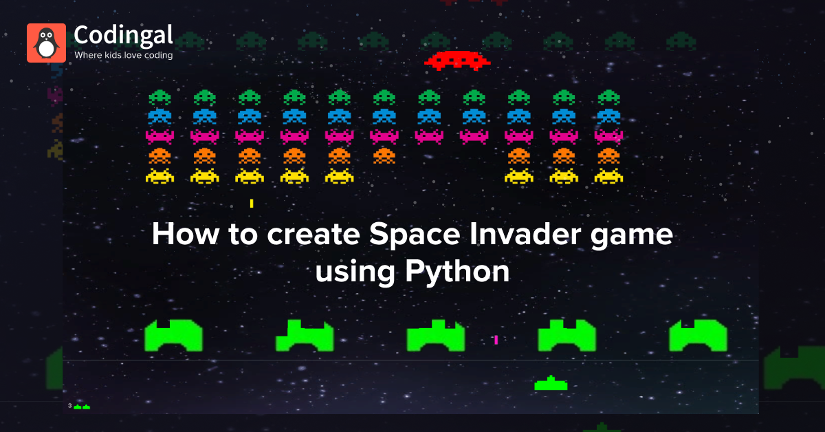 Space Invaders Game Using Python Codingal