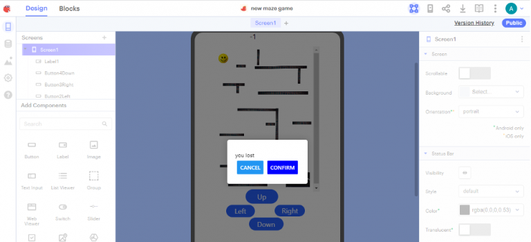 How to Create Maze Game in Thunkable | Codingal