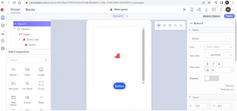 Maze Game In Thunkable Codingal