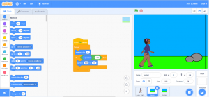 How to make a scrolling background in Scratch | Codingal