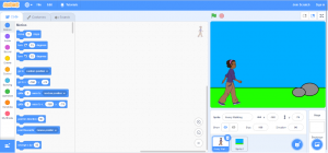 How to make a scrolling background in Scratch | Codingal