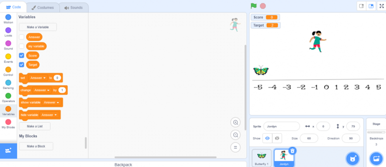 How to make an integer game in Scratch | Codingal