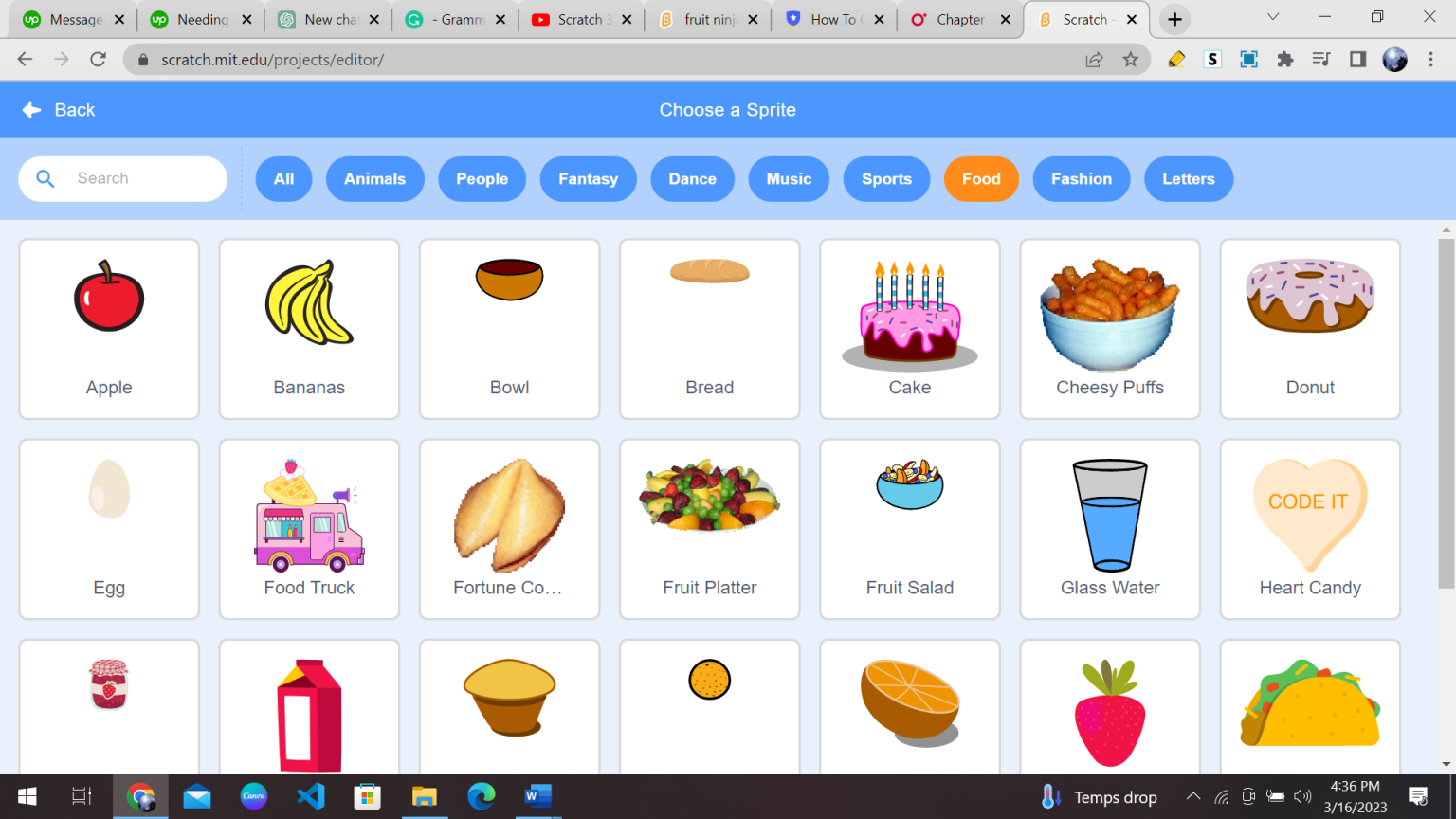 How to create a fruit ninja game on Scratch