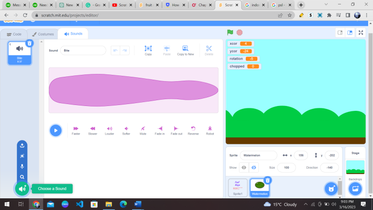 How to create a fruit ninja game on Scratch