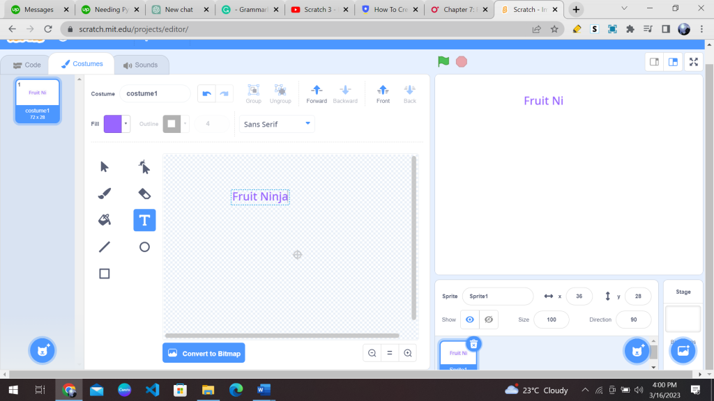 How to create a fruit ninja game on Scratch | Codingal