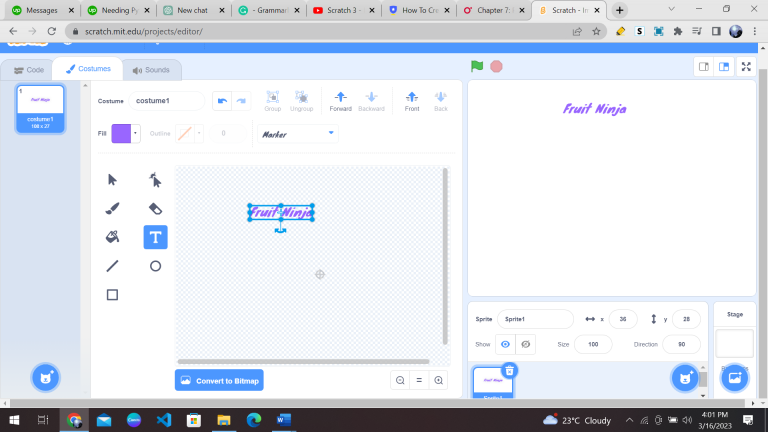 How to create a fruit ninja game on Scratch | Codingal