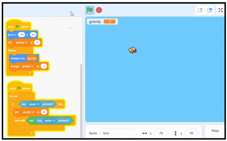 How To Make Flappy Bird On Scratch In 8 Easy Steps Codingal