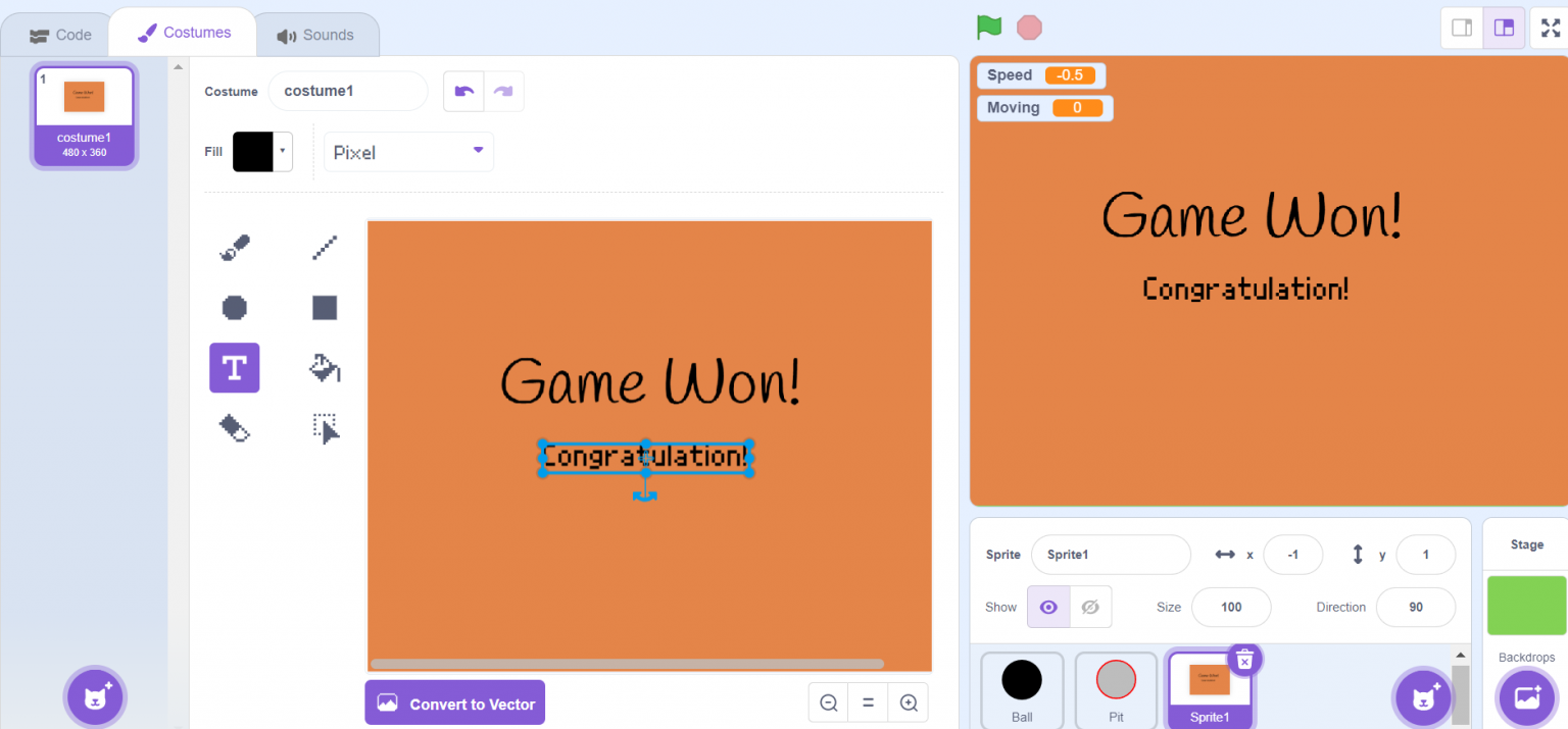 How to make a scratch mini golf game?