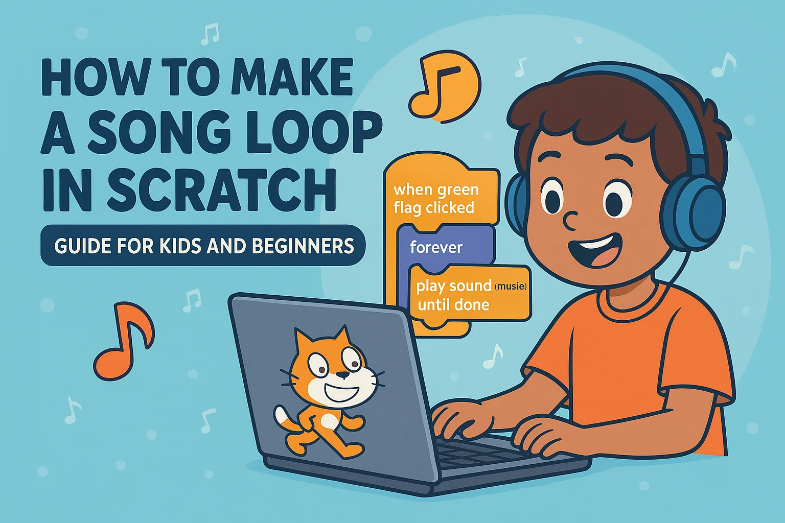 How to make a song loop in Scratch: Guide for Kids & Beginners - Codingal